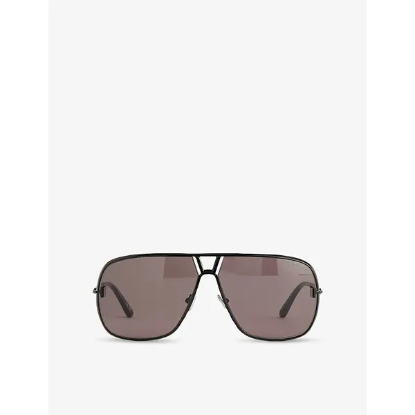 TOM FORD Pilot-frame Metal Sunglasses