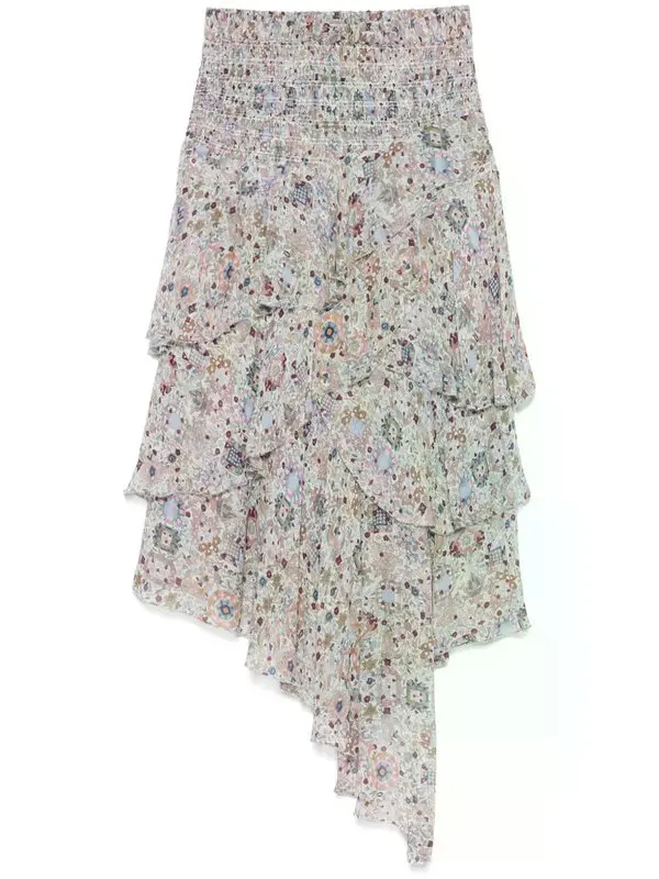 MARANT ETOILE Brigitte Midi Skirt - Neutrals