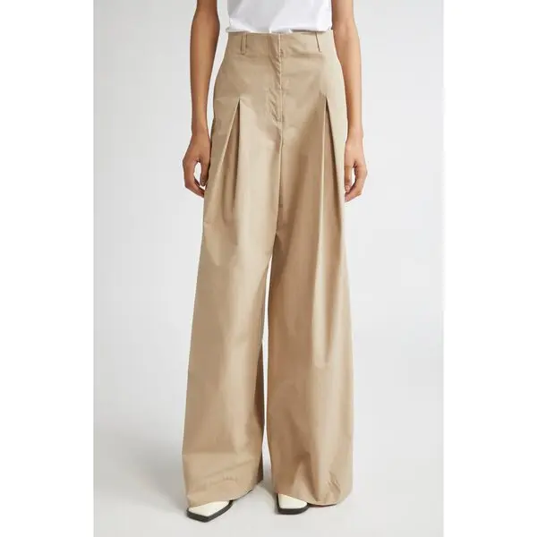 Lafayette 148 New York Warren Inverted Pleat Wide-leg Trousers