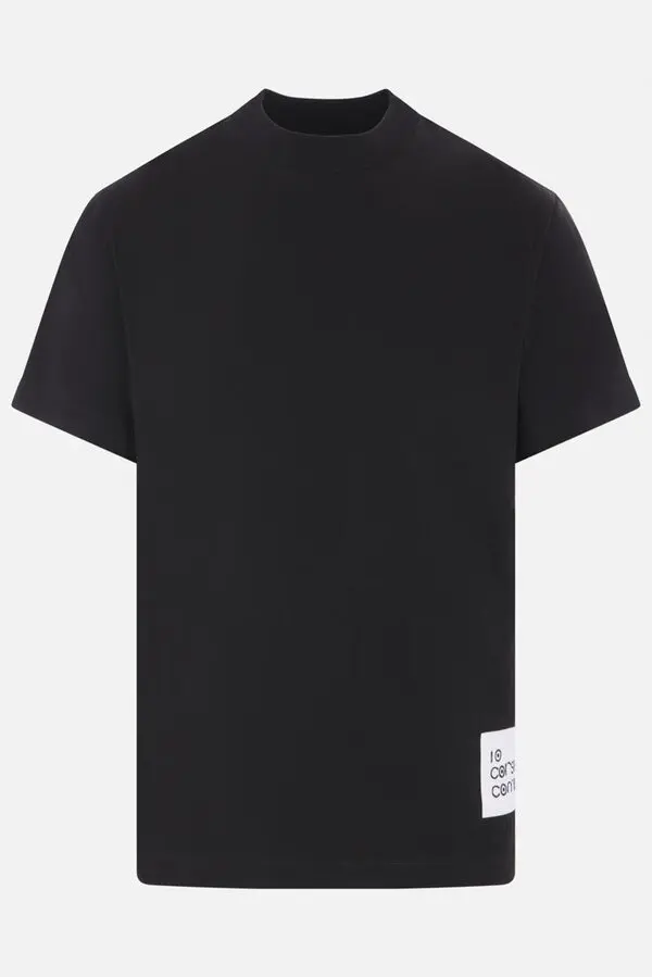 10 CORSO COMO Cotton Jersey T-shirt With Logo Patch - Black