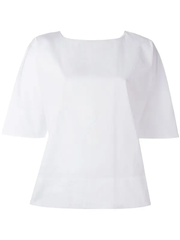 Alberto Biani Silk Taffeta Shirt - White