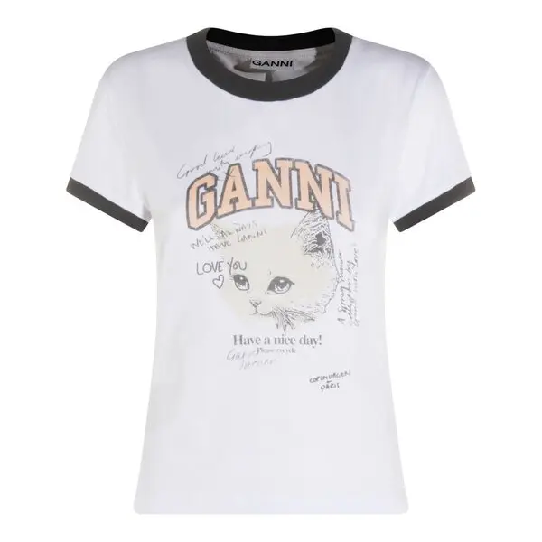 GANNI T-shirt - White