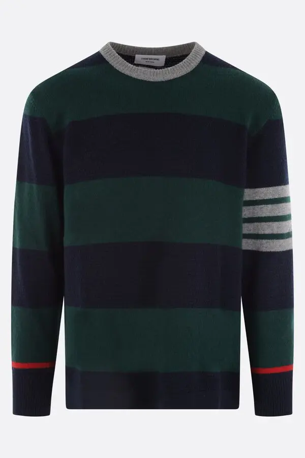 Thom Browne Striped Wool Knit Pullover