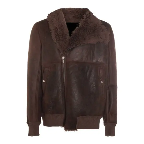 Rick Owens Leather Jacket - Darkdust