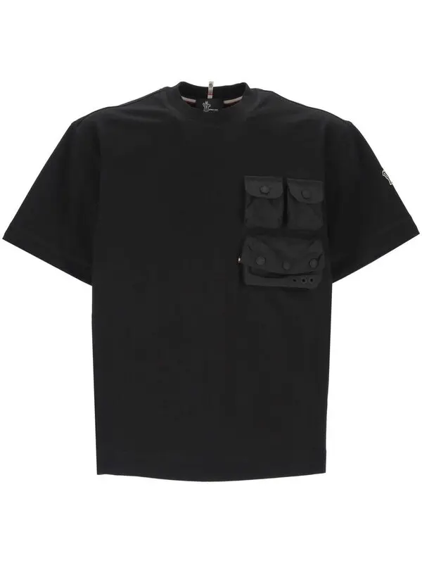 Moncler T-shirt And Polo - Black