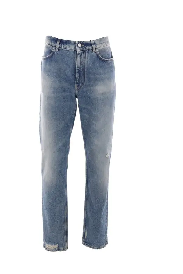 Givenchy Slim-fit Jeans With Embroidered Logo - Ocean Blue