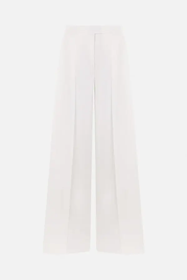 Max Mara Wide-leg Wool Gabardine Trousers