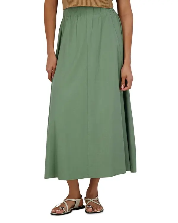 POINT Panel Midi Skirt - Sage