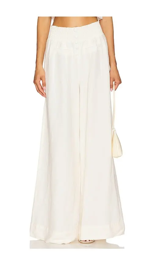 WeWoreWhat Button Front Palazzo Pant