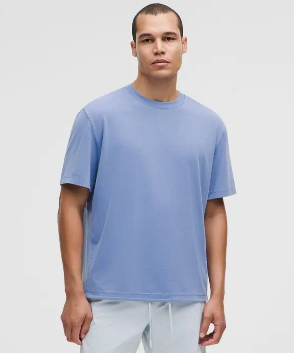 Lululemon Easyset Training Short-sleeve Shirt - Dilute Wash Galactic Cobalt