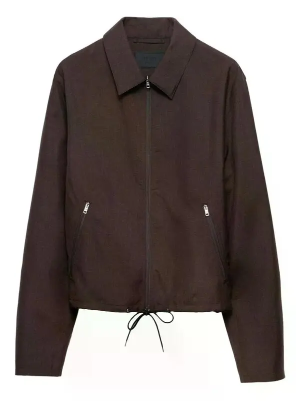 Prada Silk Shirt Jacket - Brown