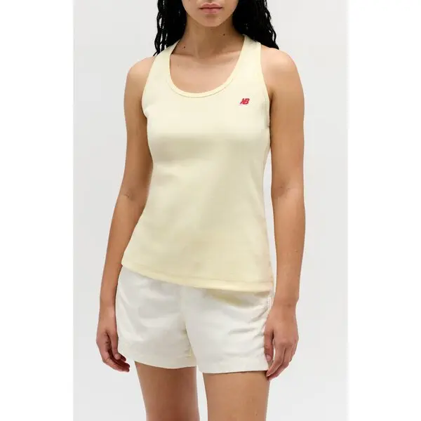 NEW BALANCE Made In Usa Ribbed Tank - Dawn Glow
