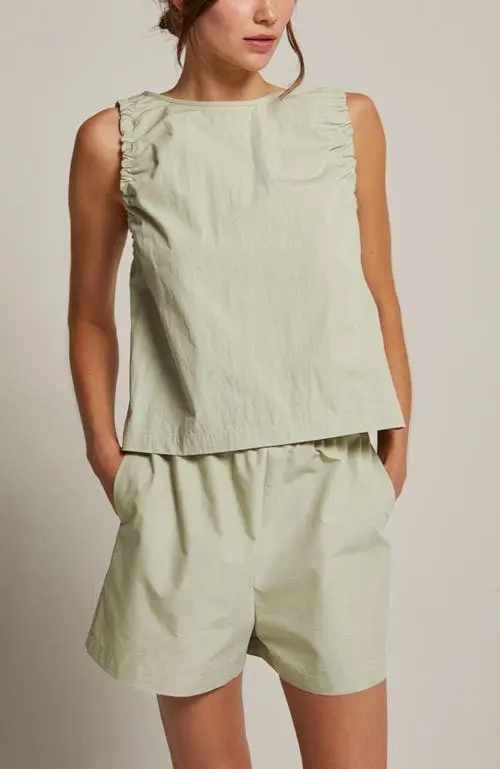 CRESCENT Cotton Blend Top And Shorts Set