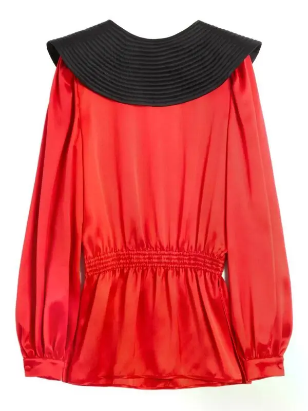 Valentino Garavani Double Satin Top - Orange