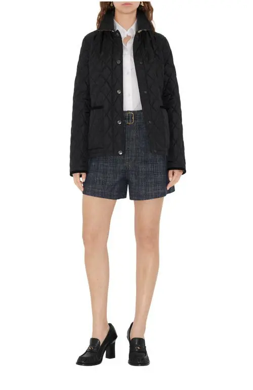 Burberry Quilted Nylon Jacket - Black/sand