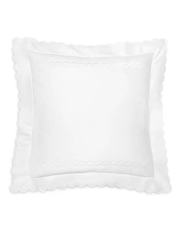 PRATESI Treccia Splendore Euro Sham - White/white