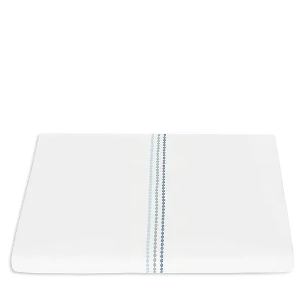 MATOUK Amara Triple Pearl Flat Sheet, Full/queen - Hazy Pool