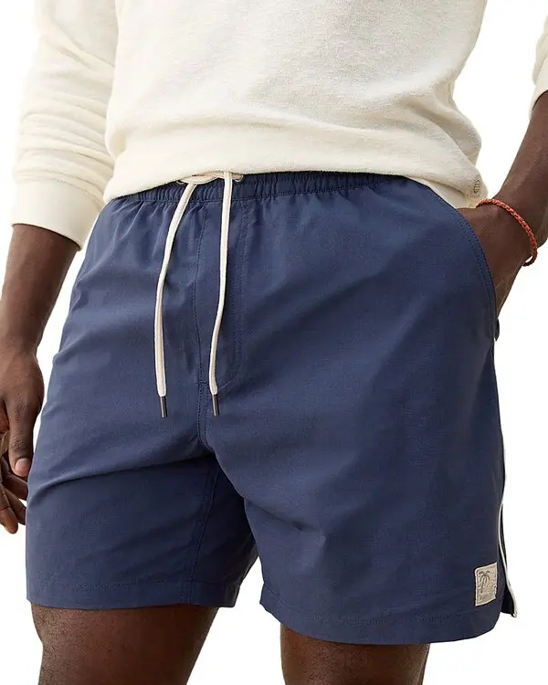 Marine Layer Regular Fit Sport 6" Swim Trunks - Mood Indigo