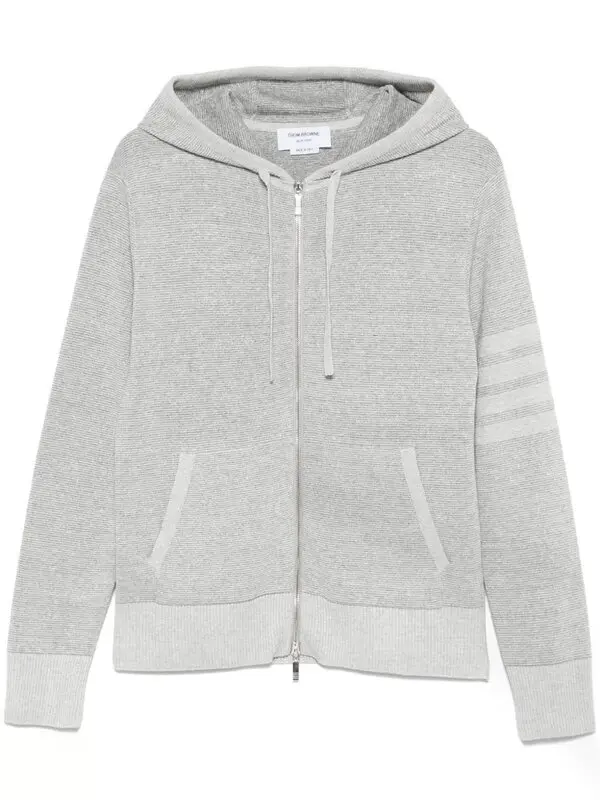 Thom Browne 4-bar Stripe Zip-up Hoodie