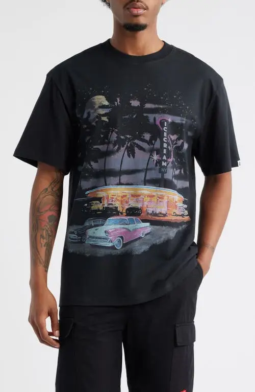 ICECREAM Diamond Oversize Graphic T-shirt