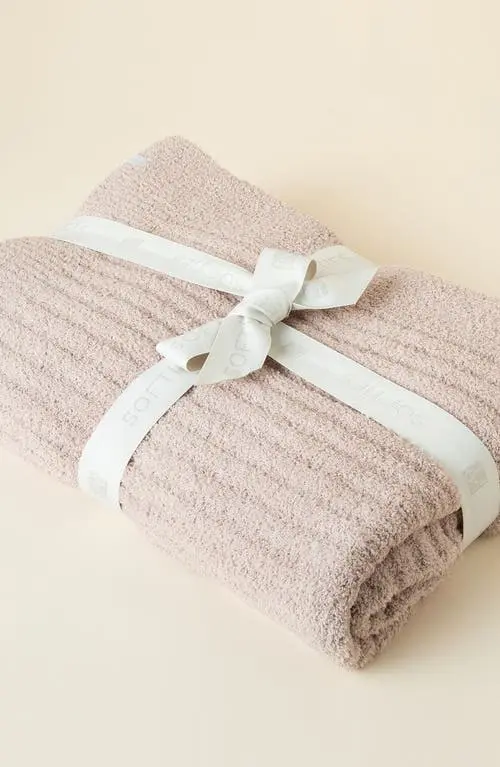 SOFTIES Ultra-soft Solid Rib Marshmallow Blanket - Coco