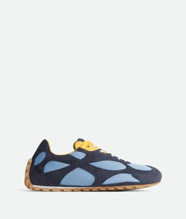 Bottega Veneta Orbit Flash Lace-up Sneakers - Abyss/ice/egg Yolk