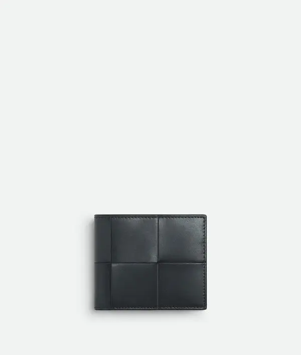 Bottega Veneta Cassette Bi-fold Wallet - Ardoise/cypress