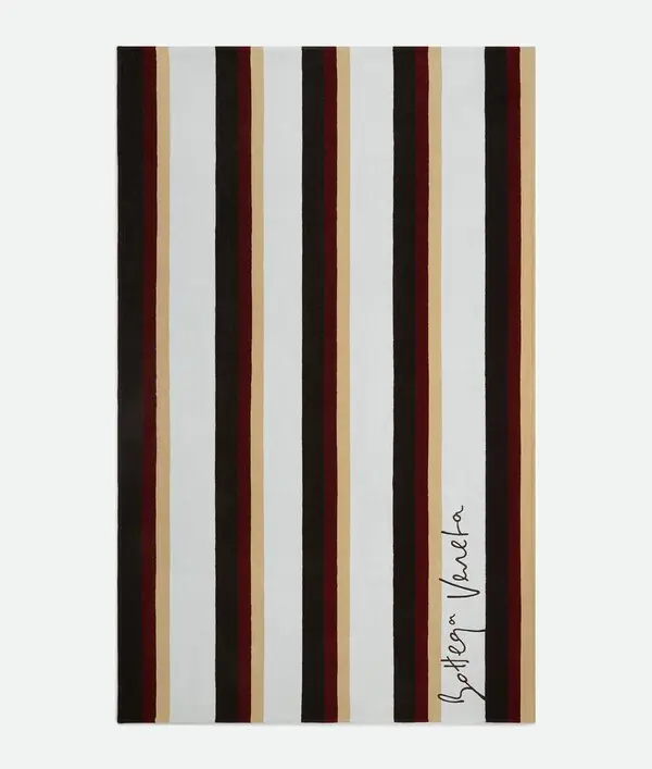 Bottega Veneta Stripe Jacquard Beach Towel
