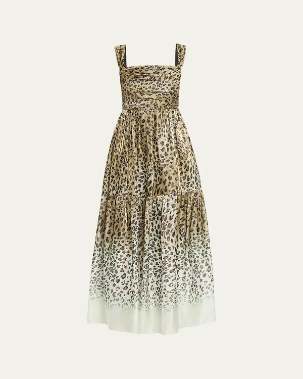 Kobi Halperin Meira Leopard-print Midi Dress