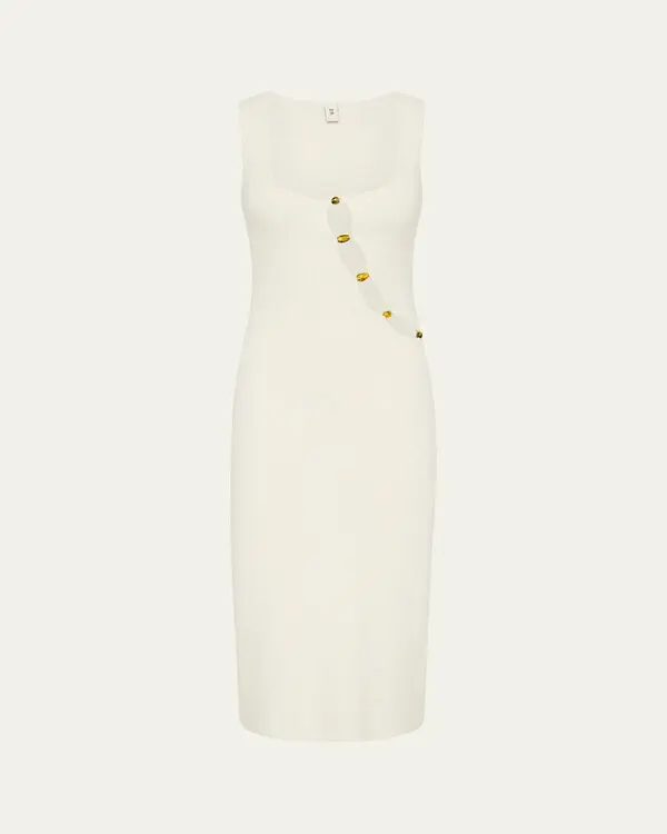 Sir The Label Chiara Beaded Knit Midi Dress