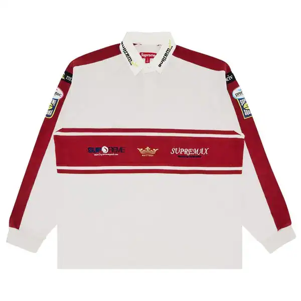Chest Stripe Rugby Supreme Rugby Polo Long Sleeve Supreme Chest