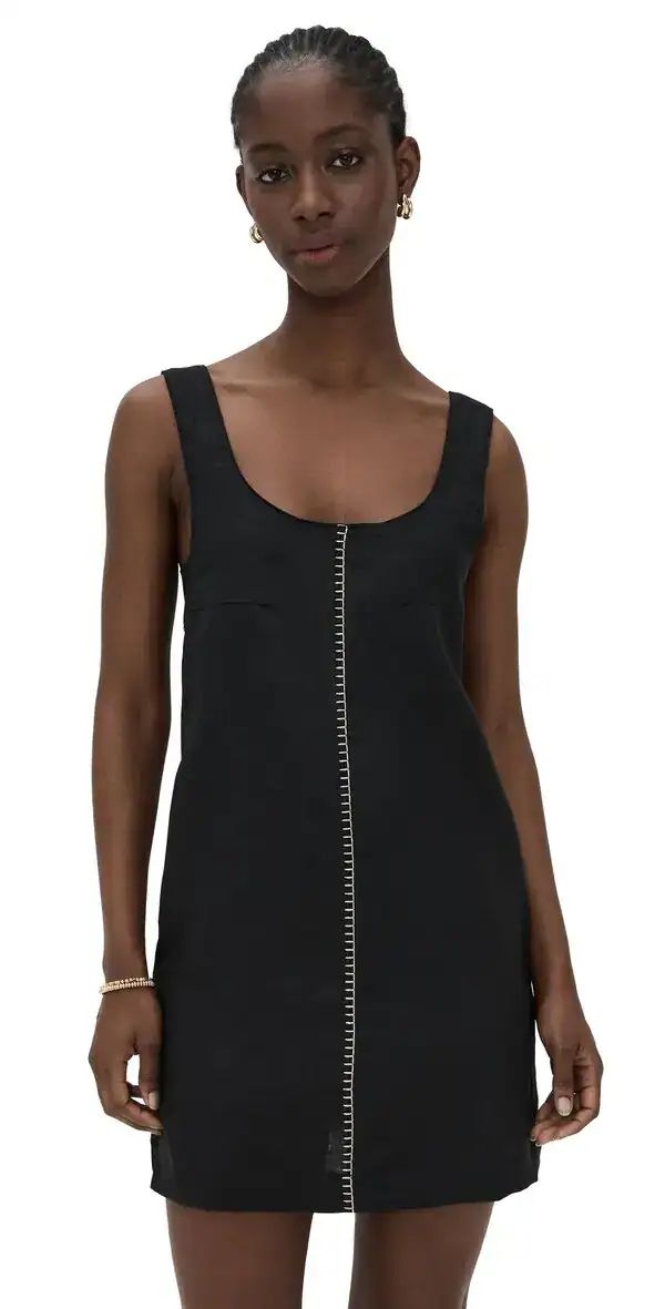 Embroidery Stitch Short Dress