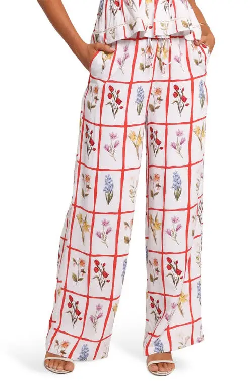 PETAL & PUP Strapless Top & Wide Leg Pants Set