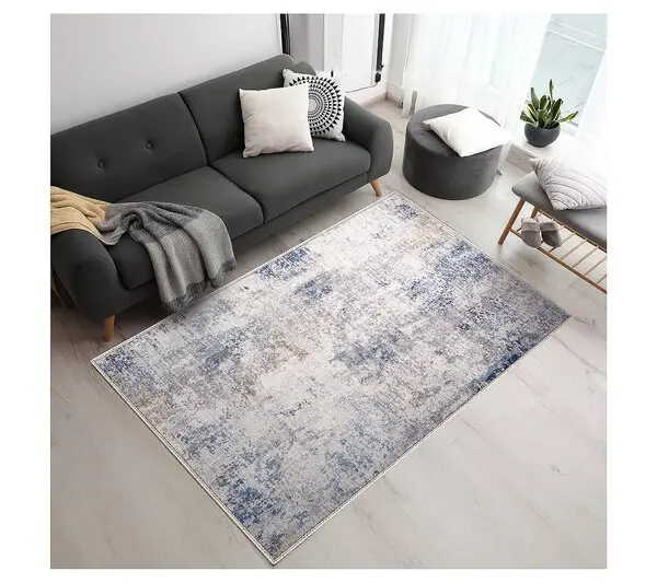 SORBUS 5x7 Area Rug, Machine Washable, Non-slip, Vintage Rug