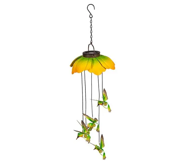 PLOW & HEARTH As Is Solar Illuminated Garden Mobile