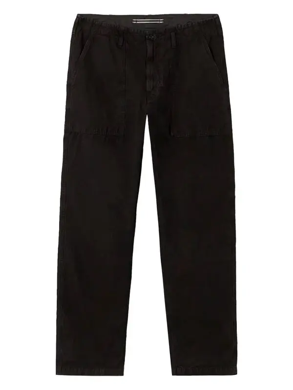 Stone Island Cotton Canvas Fatigue Trousers - Black