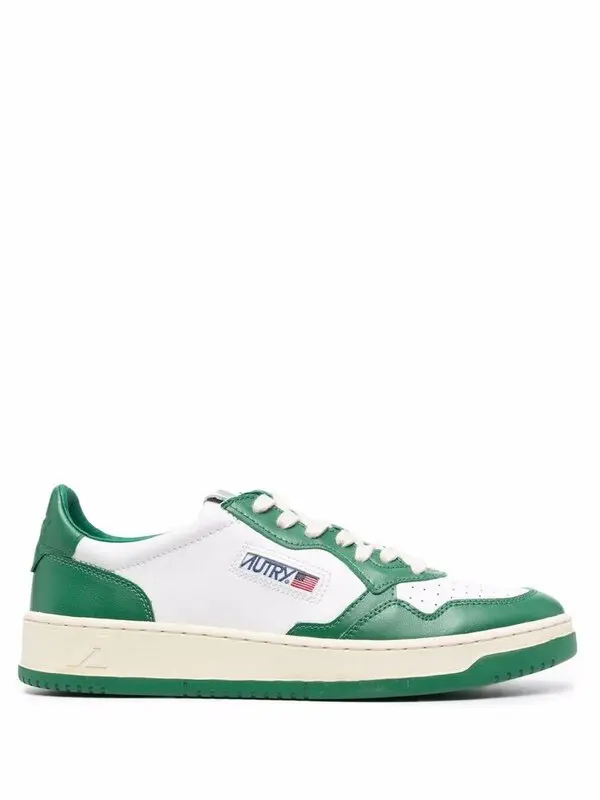 AUTRY Medalist Low Leather Sneakers - Green