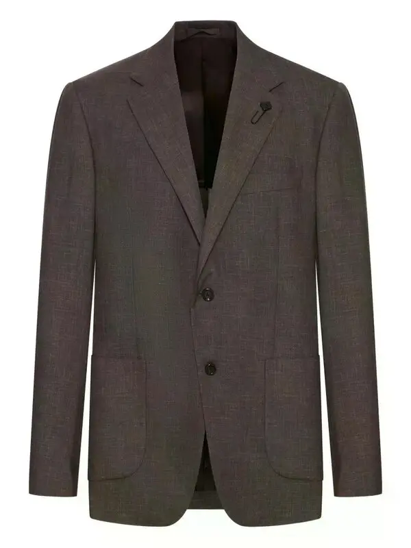 LARDINI Textured Two-button Blazer