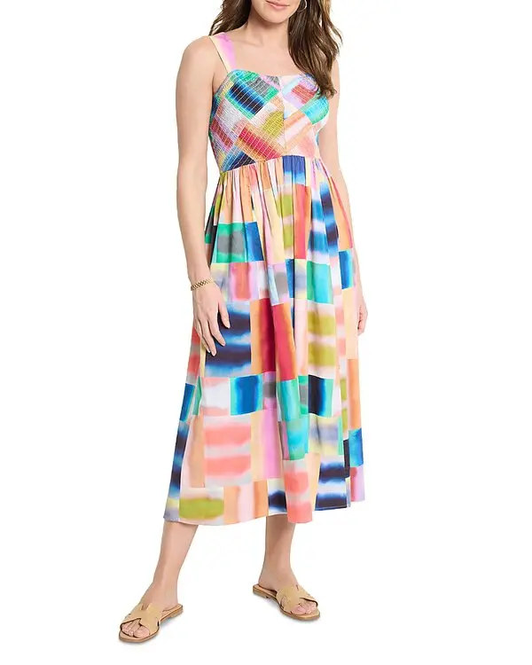 NIC+ZOE Portofino Sarah Printed Dress - Pink Multi