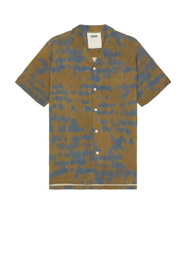 Oas Highland Viscose Shirt In Olive