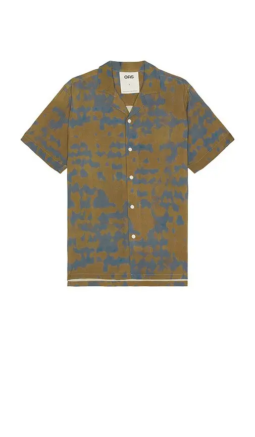 Oas Highland Viscose Shirt In Olive