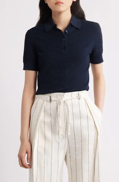 Hugo Boss Chevron Rib Polo