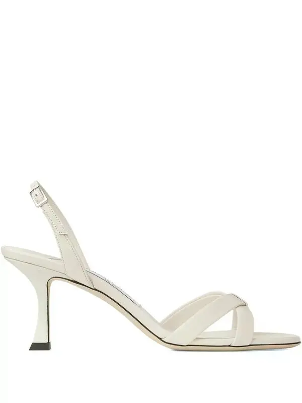 JIMMY CHOO 65mm Elsy Sandals - White