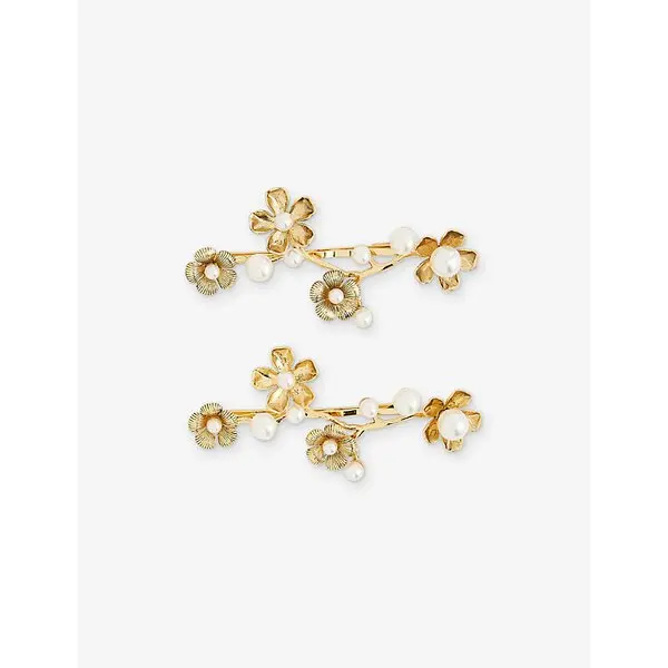 LELET NY Brynn Floral Bobby Pins Set