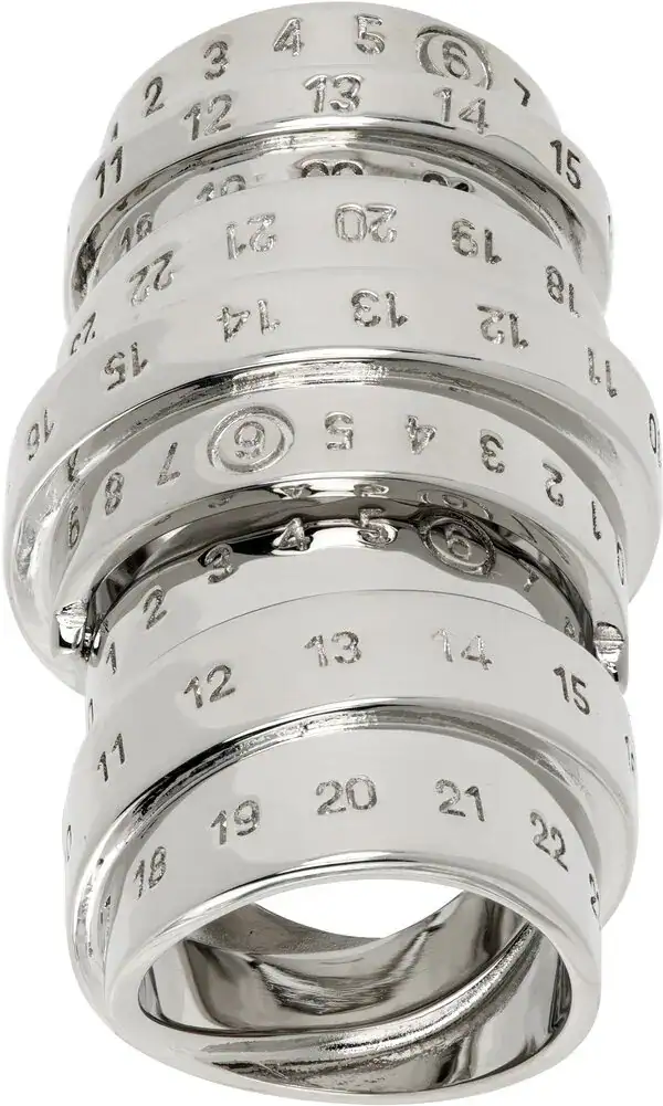 Maison Margiela Numeric Ring 951 Palladio Polishe Editorialist