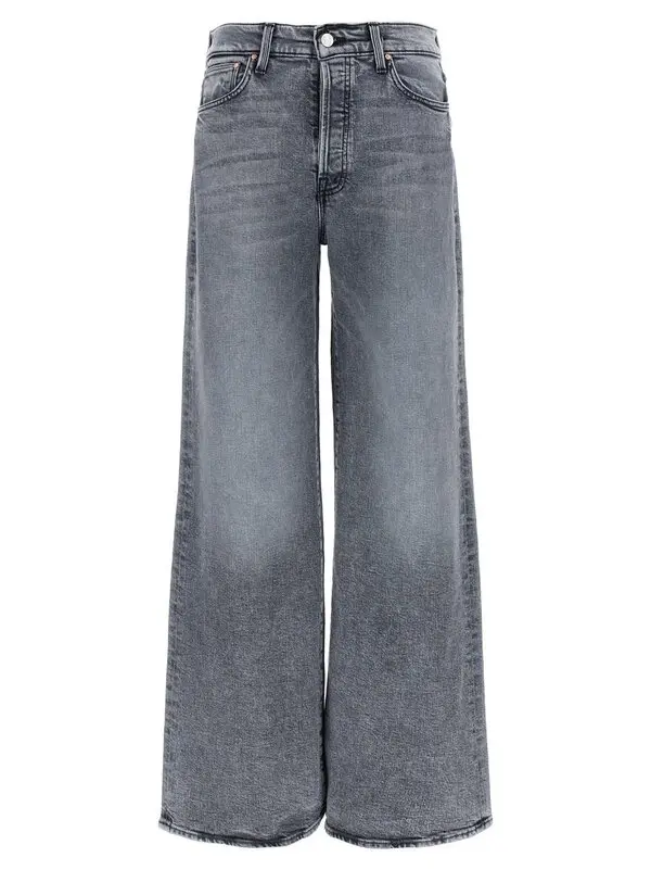 MOTHER The Ditcher Roller Sneak Jeans - Gray
