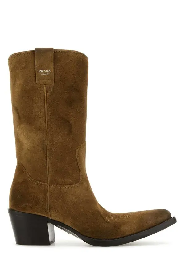 Prada Suede Ankle Boots