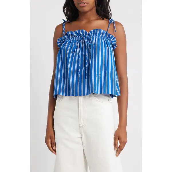 Topshop Stripe Cotton Top