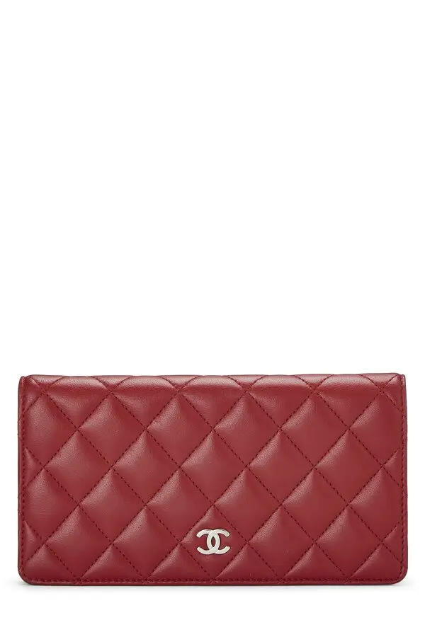 Chanel Quilted Lambskin Long Wallet