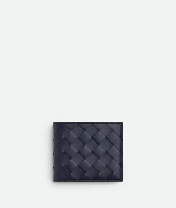 Bottega Veneta Intrecciato Bi-fold Wallet - Abyss/cypress